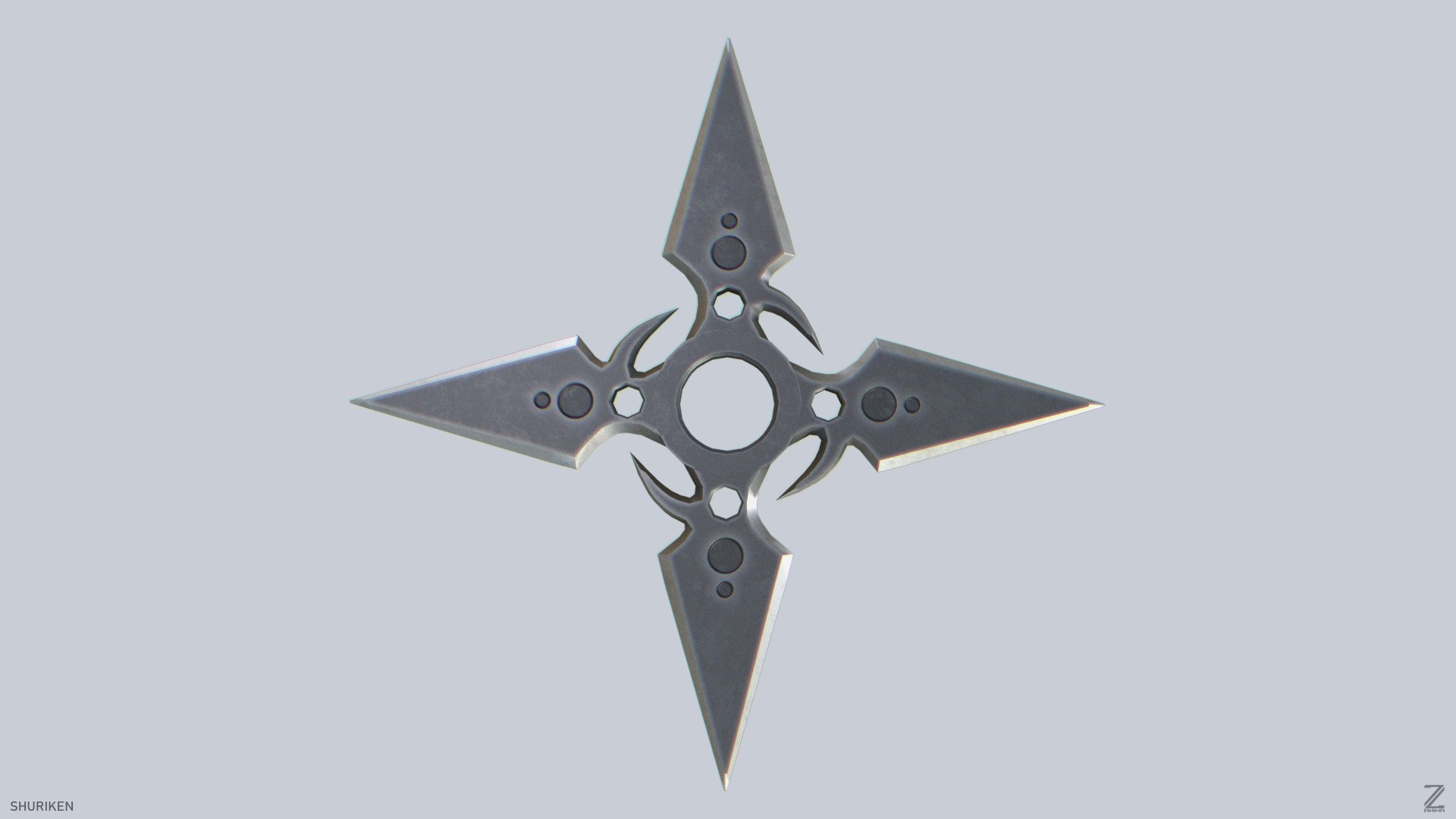 3D Model Shuriken - TurboSquid 2243084