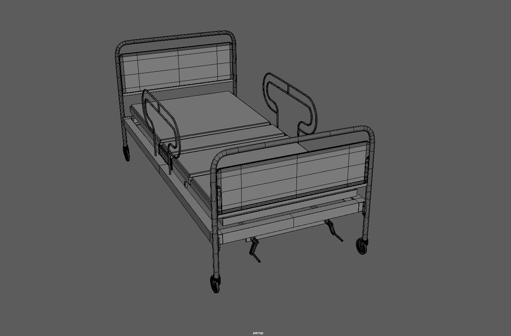 Hospital Bed 3D Model - TurboSquid 2325219