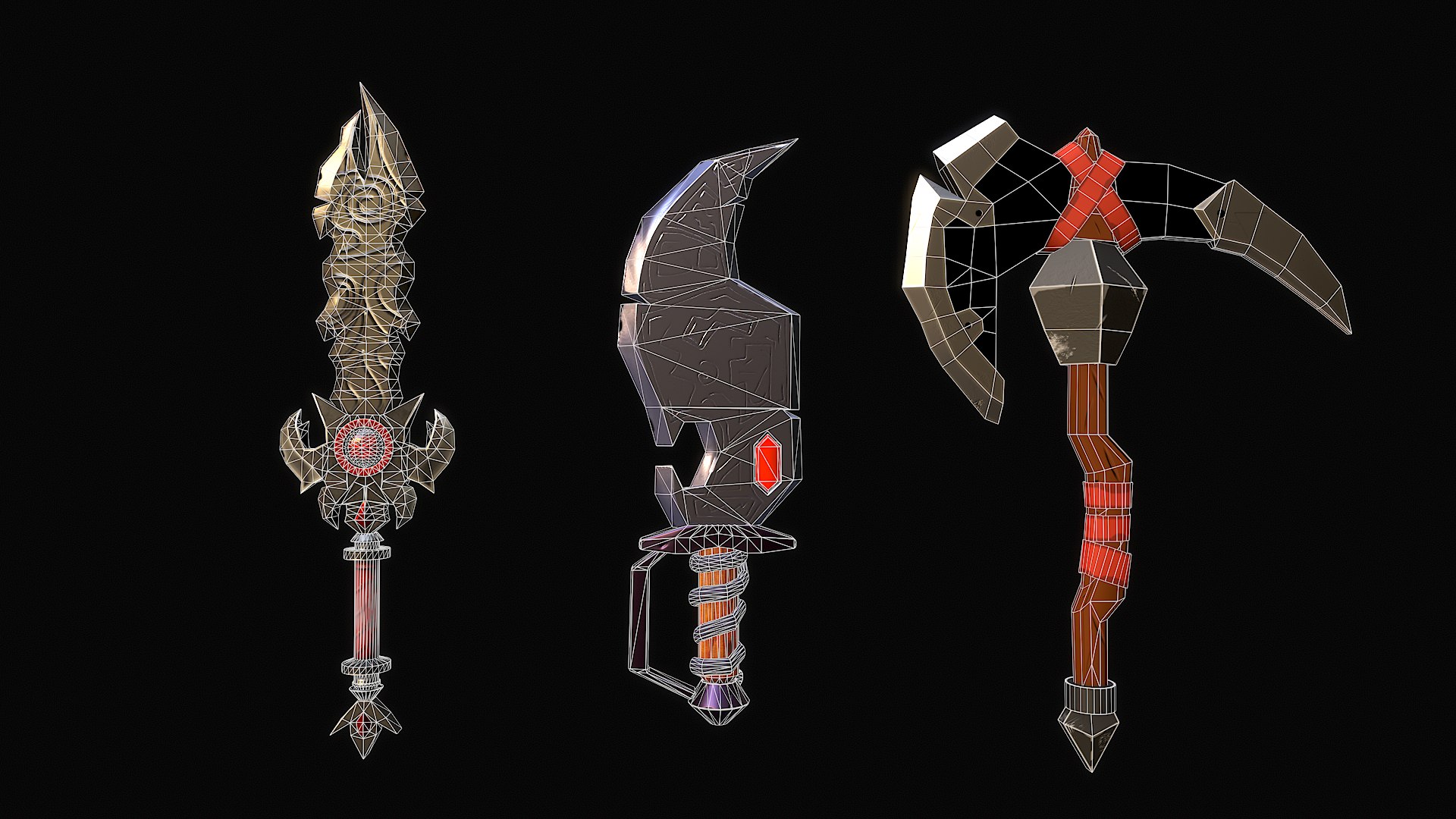 3D Fantasy Weapon Pack - TurboSquid 1936266