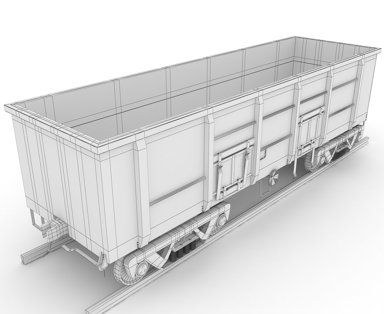 3D Rail Wagon - TurboSquid 1783564