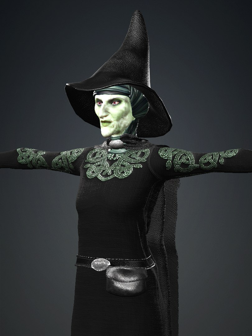 3D Realistic Rigged Halloween Witch Character 3D Model - TurboSquid 2137780