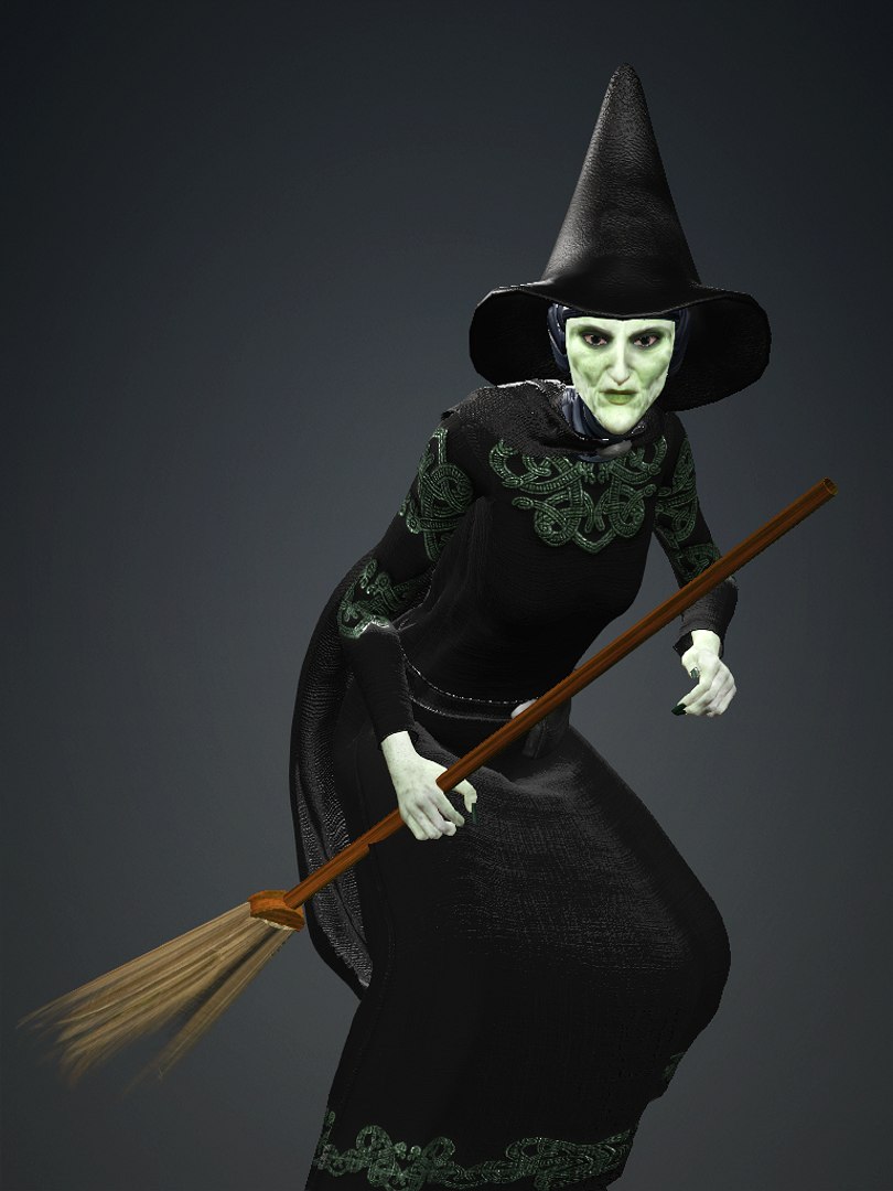 3D Realistic Rigged Halloween Witch Character 3D Model - TurboSquid 2137780