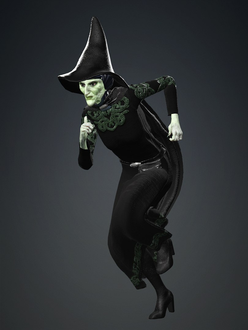 3D Realistic Rigged Halloween Witch Character 3D Model - TurboSquid 2137780