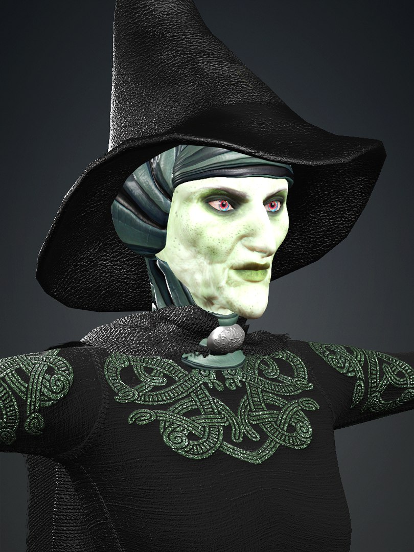 3D Realistic Rigged Halloween Witch Character 3D Model - TurboSquid 2137780