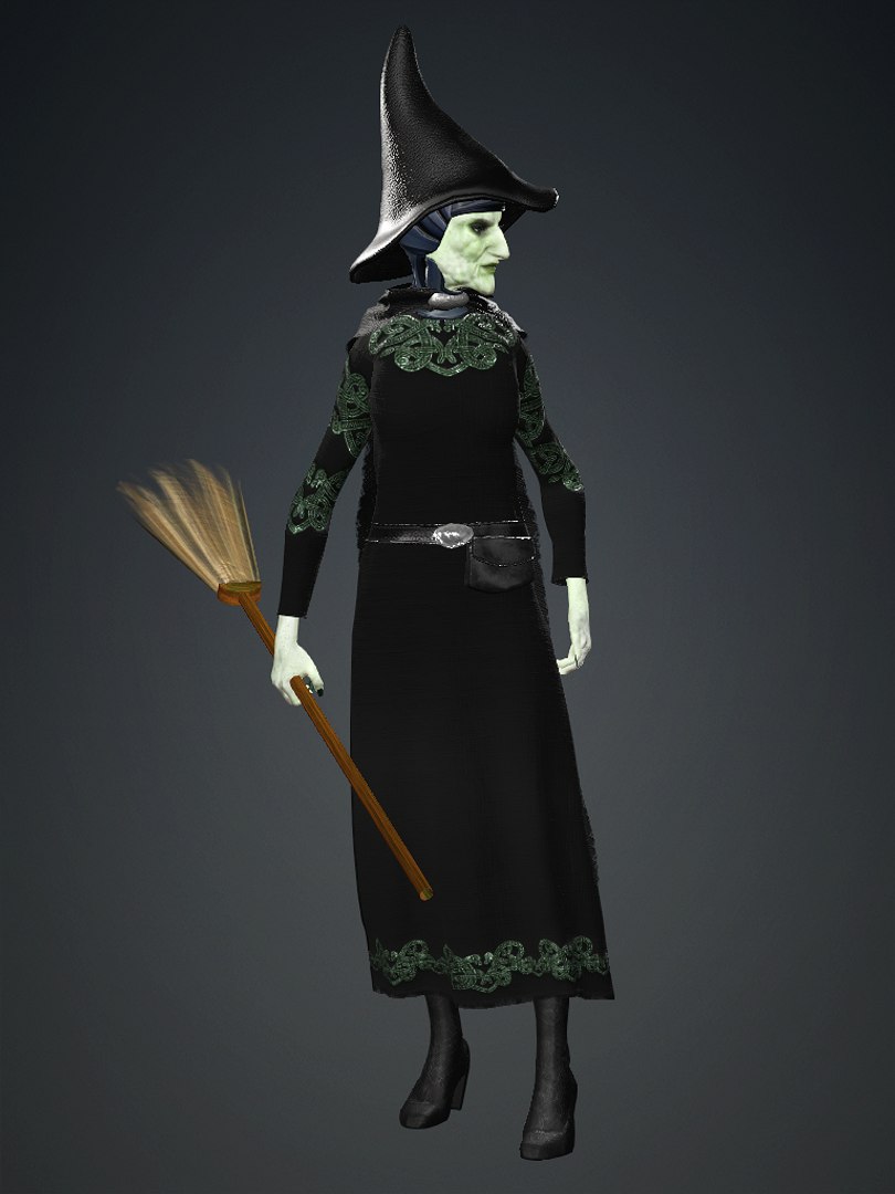 3D Realistic Rigged Halloween Witch Character 3D Model - TurboSquid 2137780