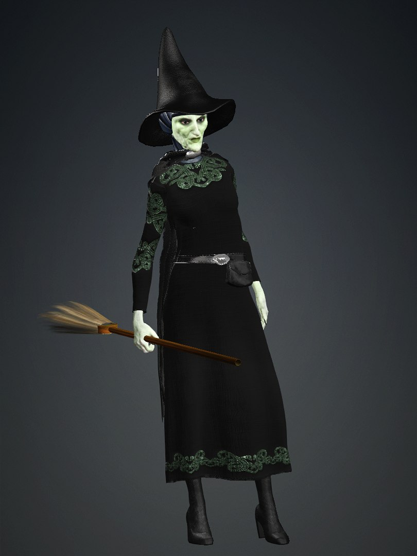 3D Realistic Rigged Halloween Witch Character 3D Model - TurboSquid 2137780