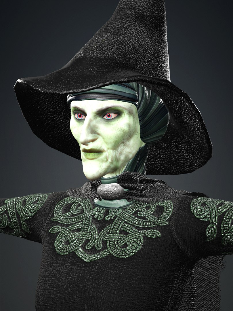 3D Realistic Rigged Halloween Witch Character 3D Model - TurboSquid 2137780