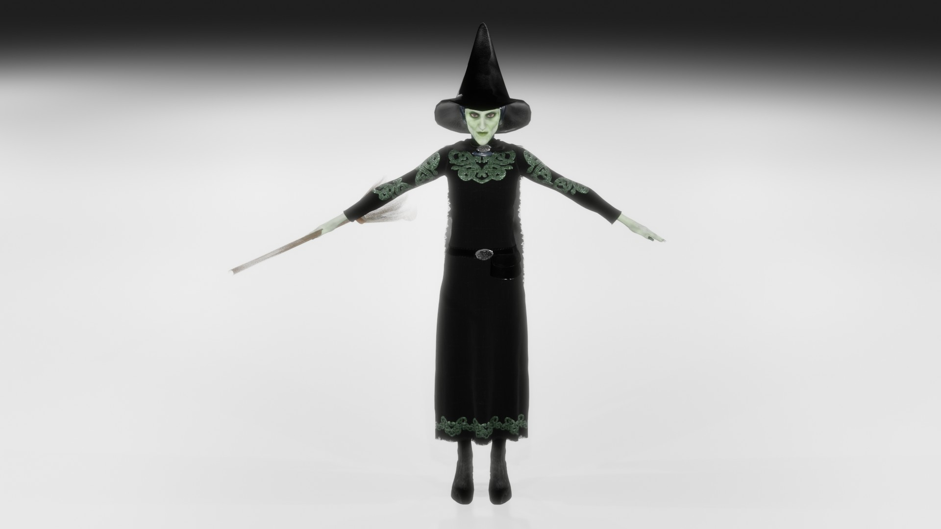 3D Realistic Rigged Halloween Witch Character 3D Model - TurboSquid 2137780