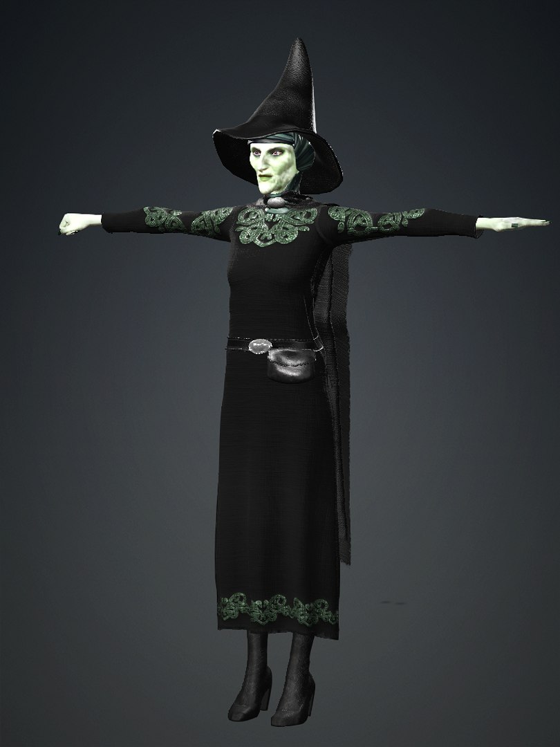 3D Realistic Rigged Halloween Witch Character 3D Model - TurboSquid 2137780
