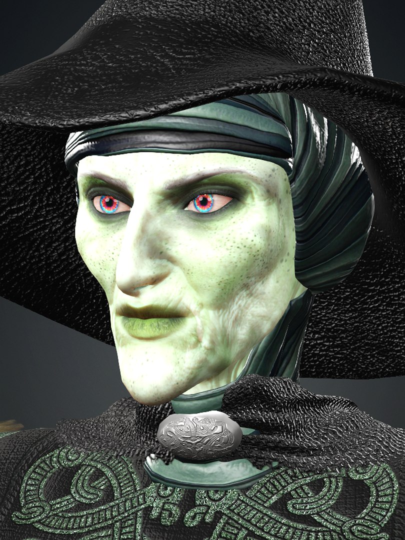 3D Realistic Rigged Halloween Witch Character 3D Model - TurboSquid 2137780