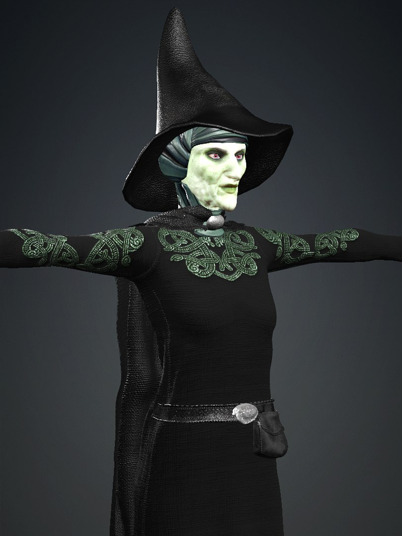 3D Realistic Rigged Halloween Witch Character 3D Model - TurboSquid 2137780