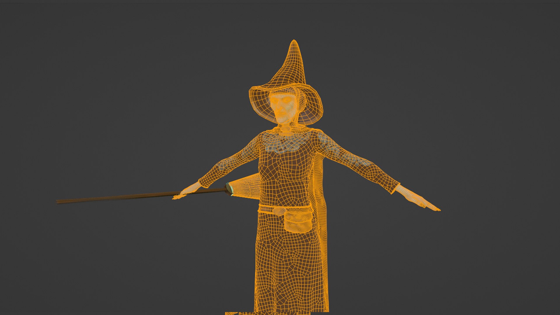 3D Realistic Rigged Halloween Witch Character 3D Model - TurboSquid 2137780