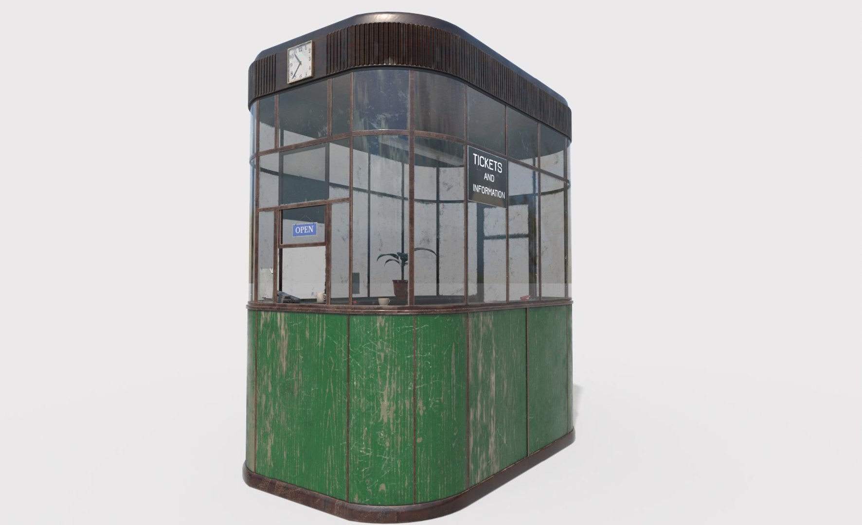 3D Ticket - Information Booth - TurboSquid 2037335