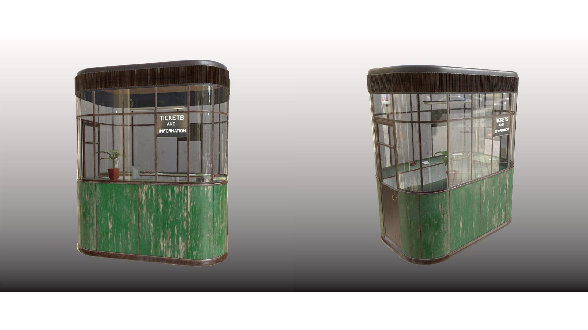 3D Ticket - Information Booth - TurboSquid 2037335