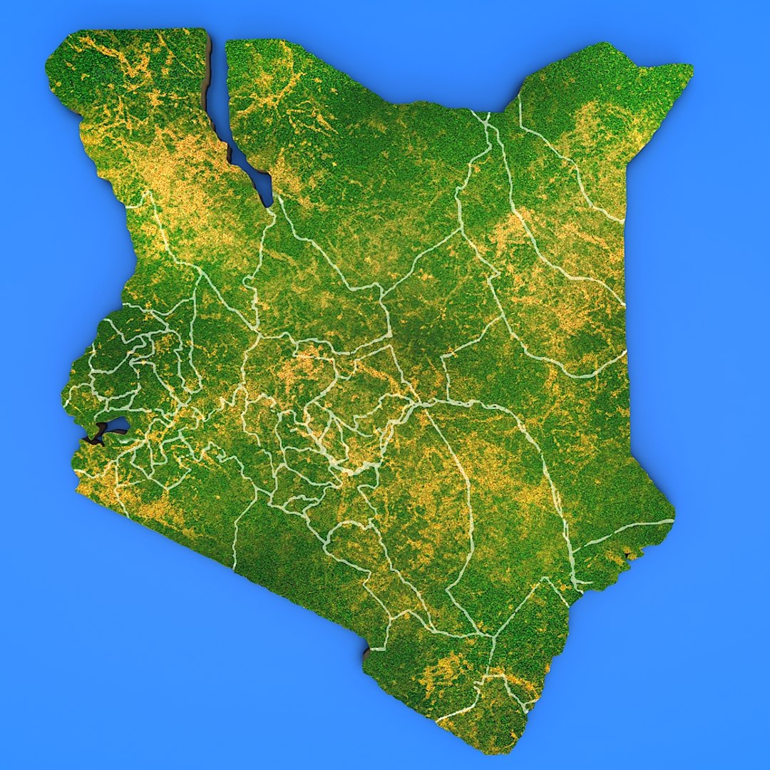Kenya Country 3d Model