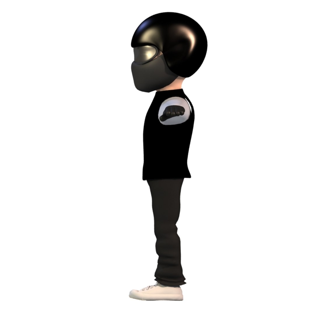 Biker Cartoon Bikey Character 3D Model - TurboSquid 1462510