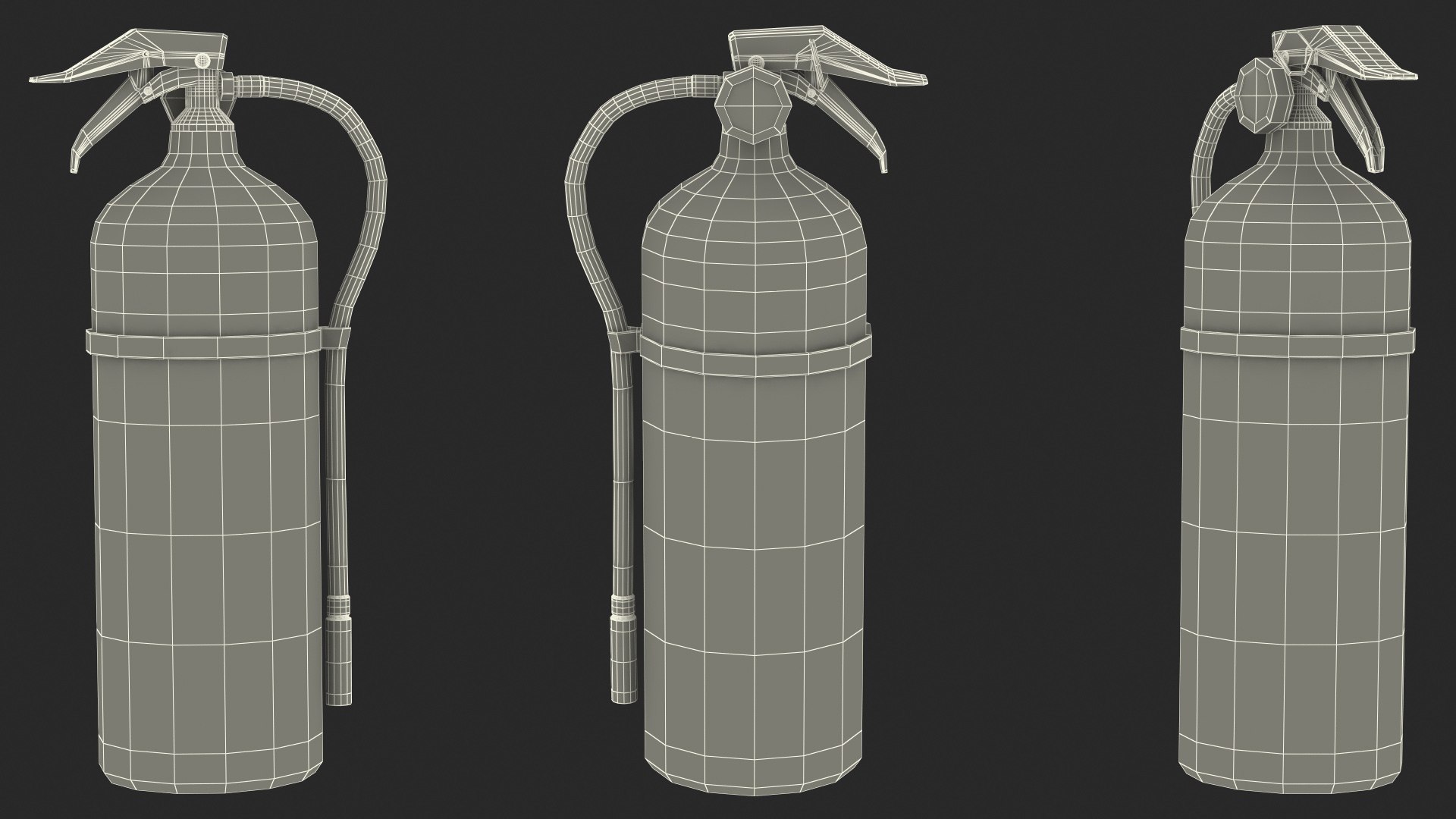 3D Fire Extinguisher Cabinet Set - TurboSquid 1796044