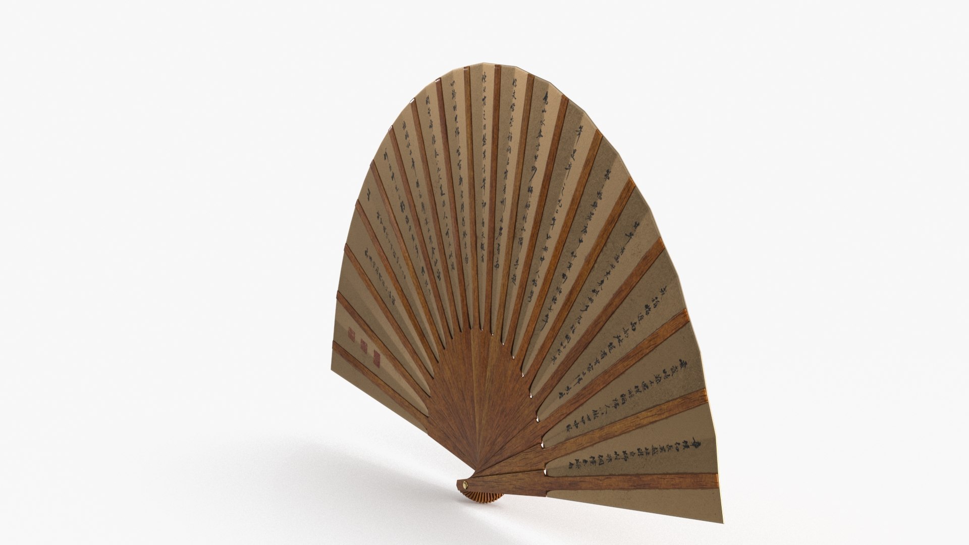 3D Model Traditional Chinese Fan - TurboSquid 2039018