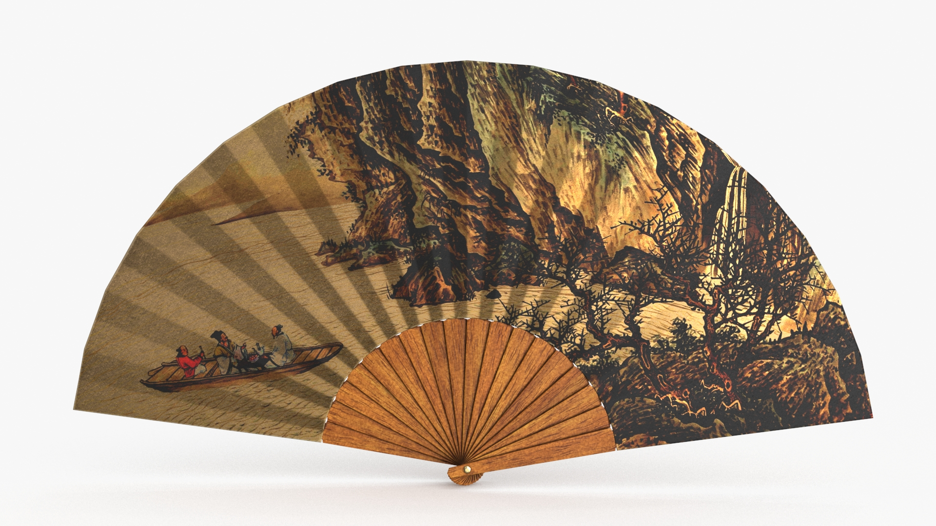 3D Model Traditional Chinese Fan - TurboSquid 2039018