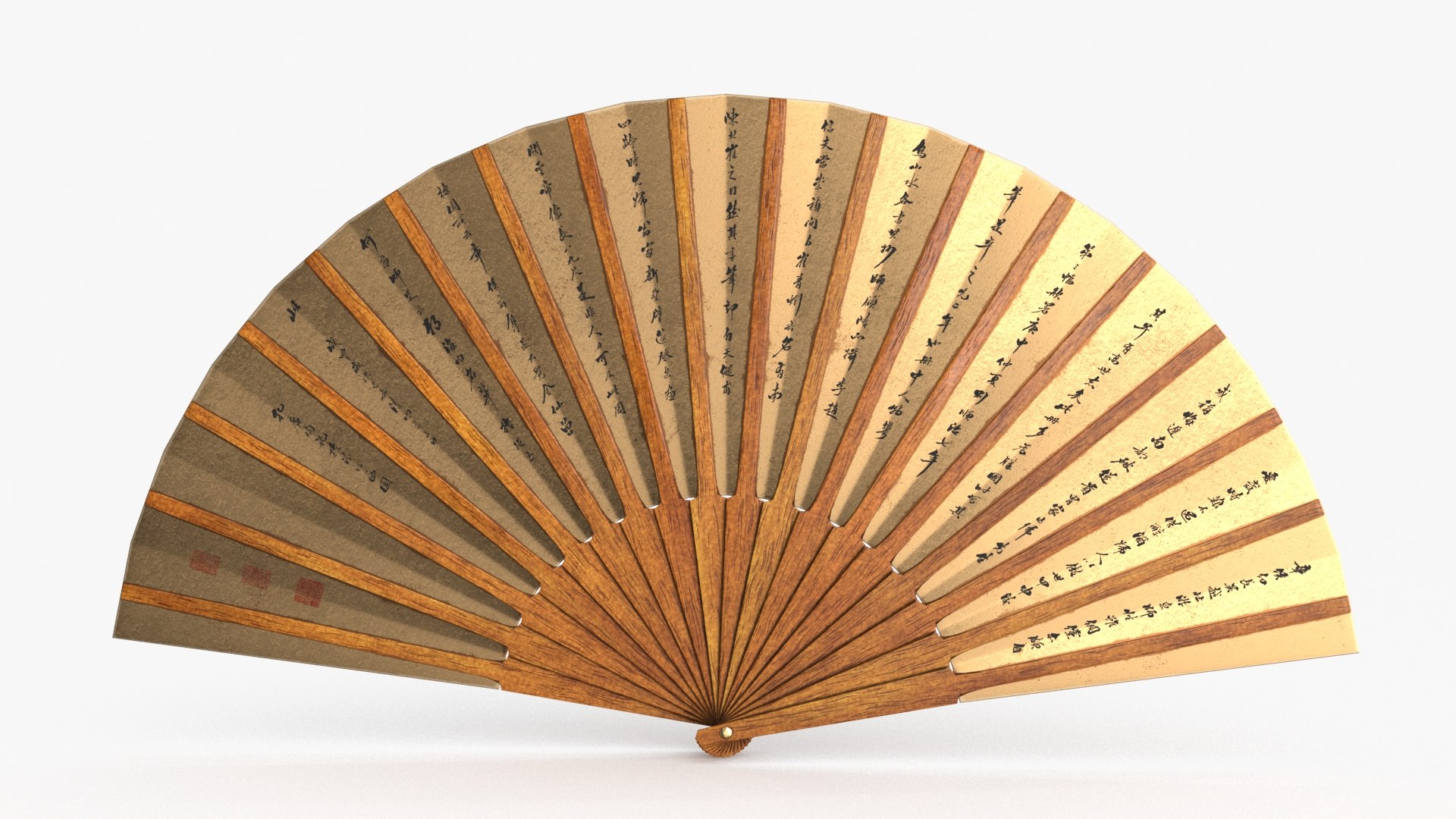 3D Model Traditional Chinese Fan - TurboSquid 2039018
