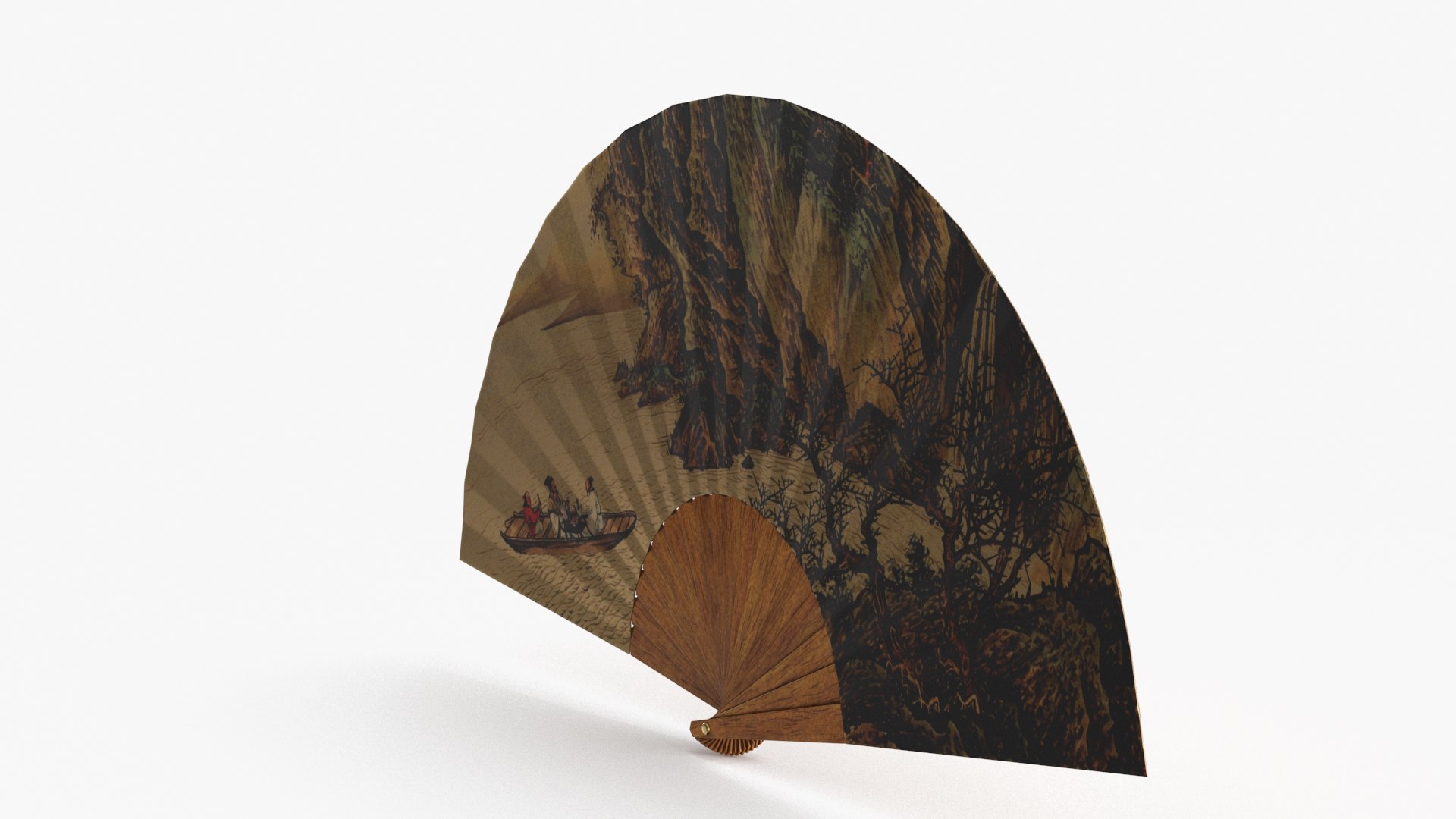 3D Model Traditional Chinese Fan - TurboSquid 2039018