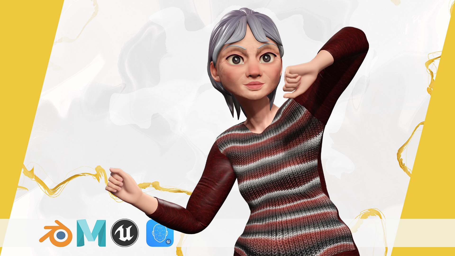 3D Model Animated Character In Winter Casual Outfit - TurboSquid 2278856