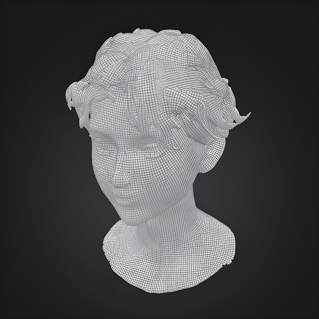3D Elegant Stylized Female Bust Collection Model - TurboSquid 2311083