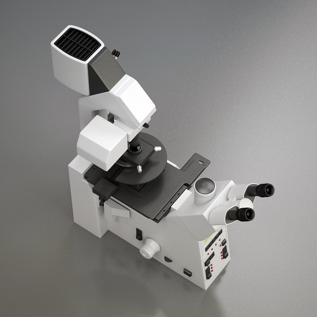 3d Model Dm Ire Microscope