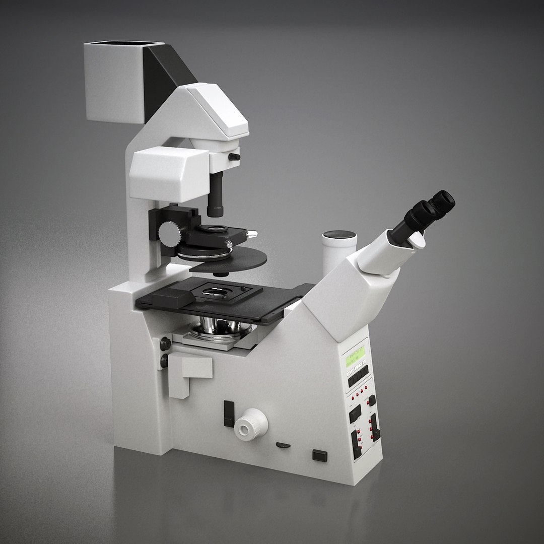 3d Model Dm Ire Microscope