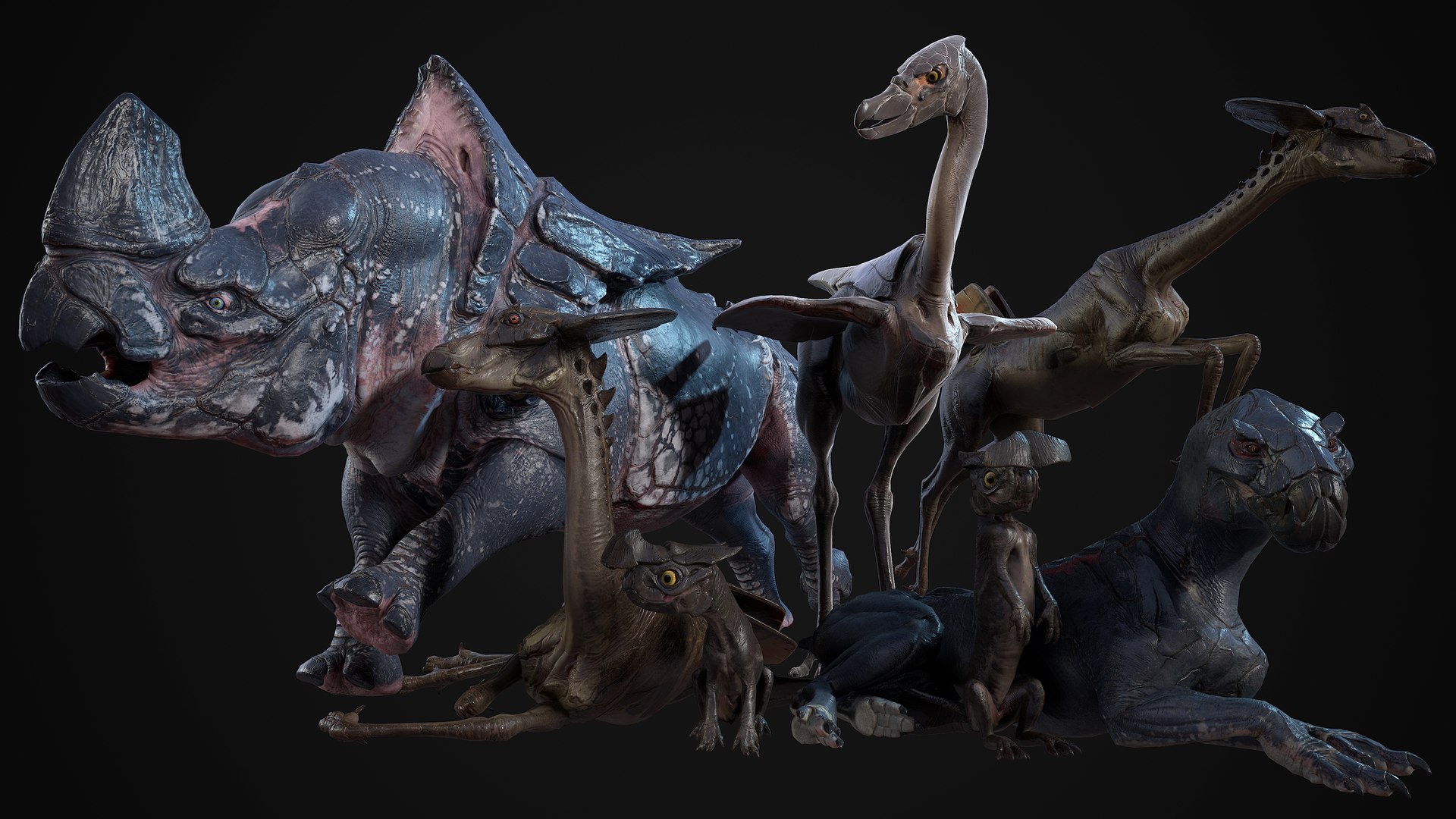 3D Alien Fauna Pack - TurboSquid 2381496