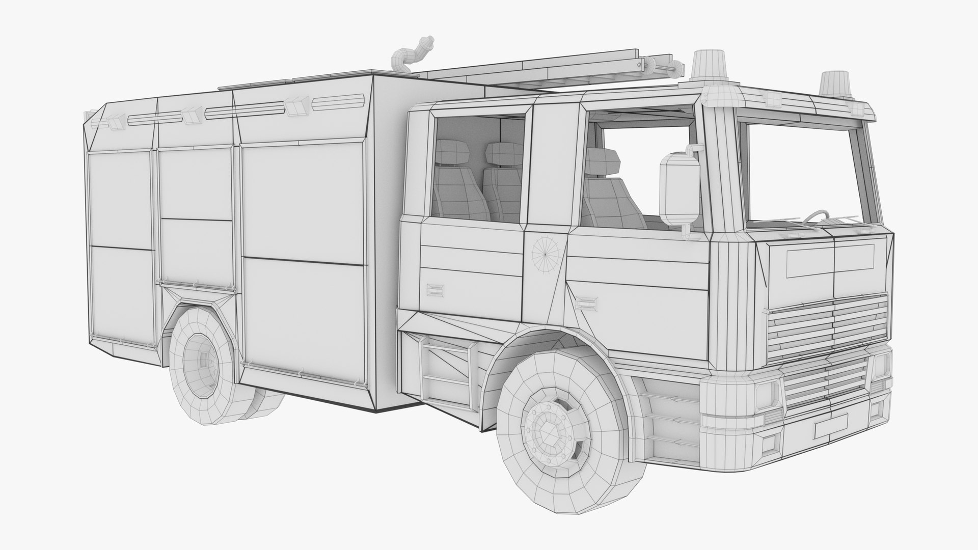 Truck Rescue Machine - Model - TurboSquid 1420537
