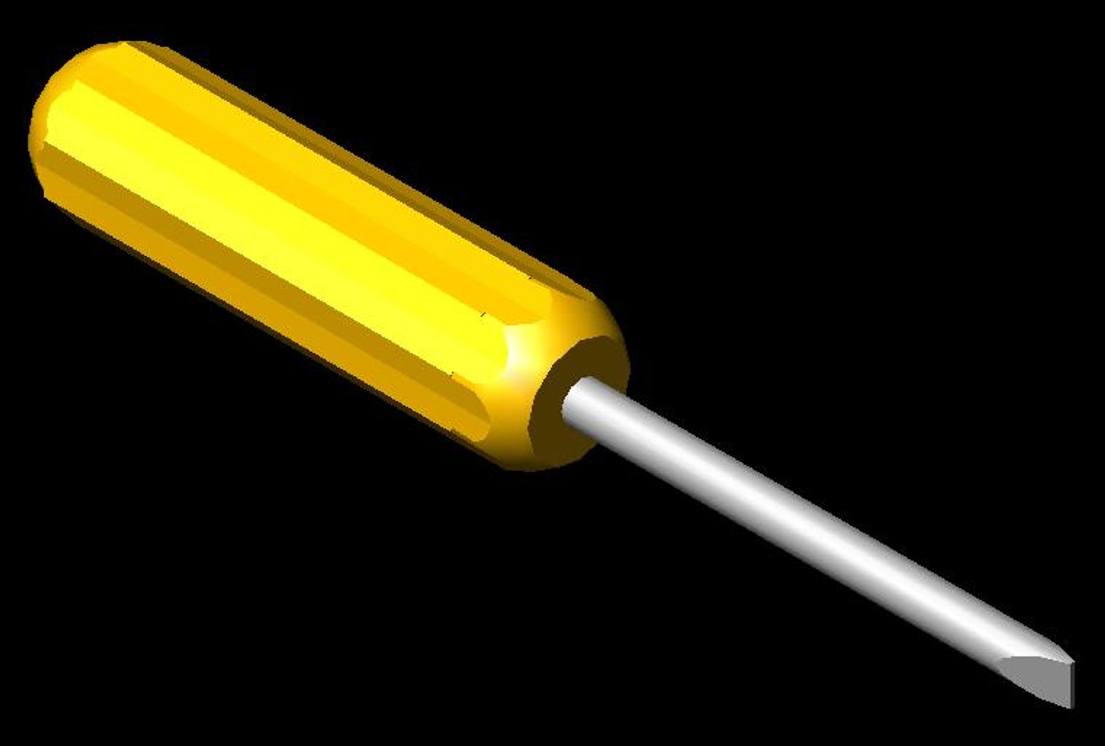 3d Model Solid Screwdriver