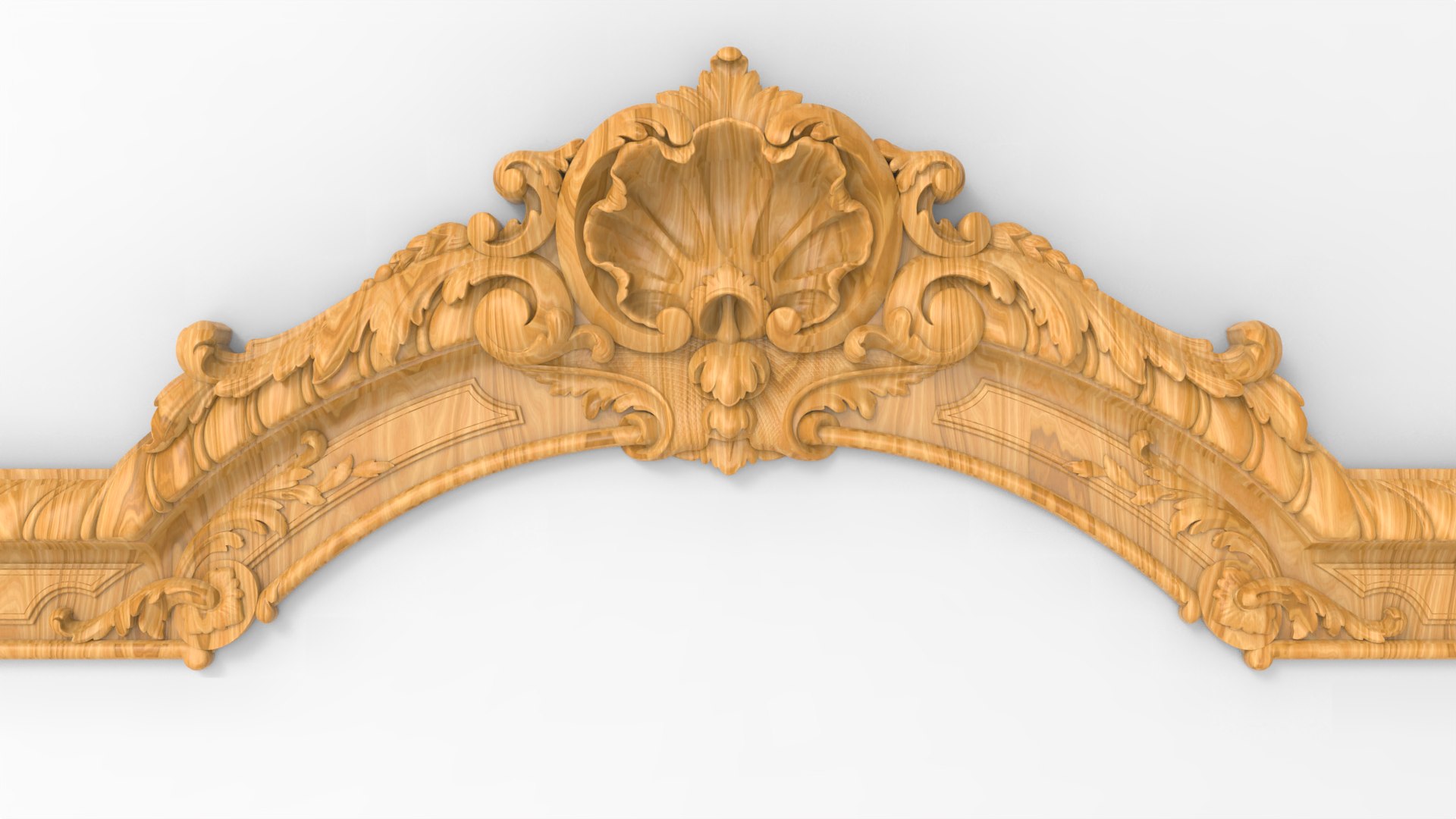 3D Cornice Carved Curtain Model - TurboSquid 2314817