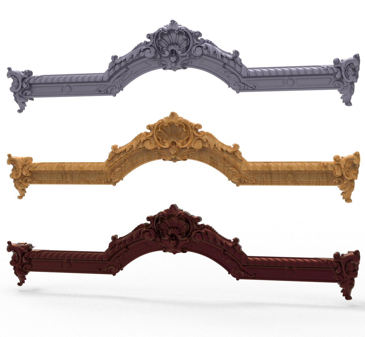 3D Cornice Carved Curtain Model - TurboSquid 2314817