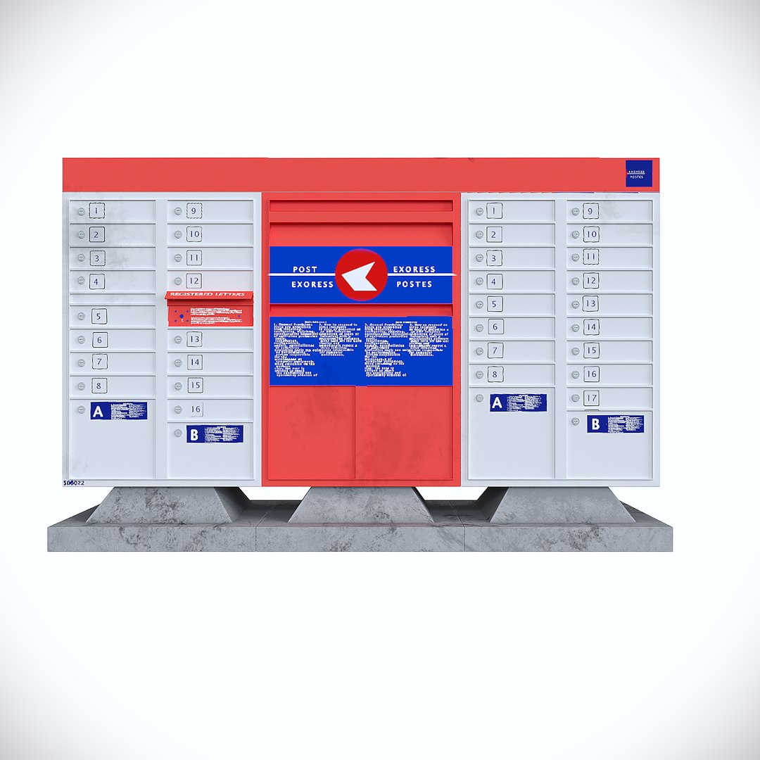 Post Mailbox Low-poly 3D Model Low-poly 3D Model 3D Model - TurboSquid ...