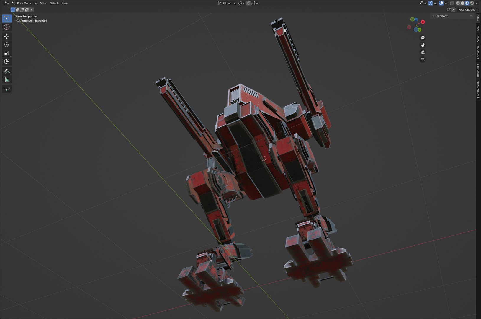 3D Lowpoly Mecha - TurboSquid 2074945