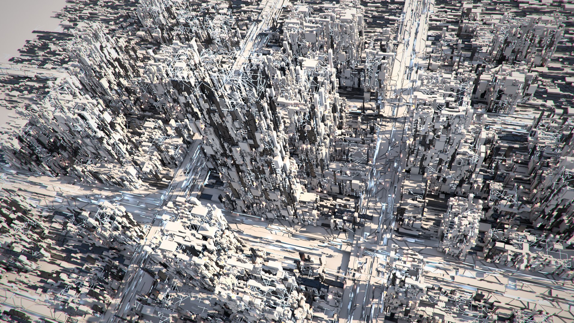 3D Greeble City 01 model - TurboSquid 2070105