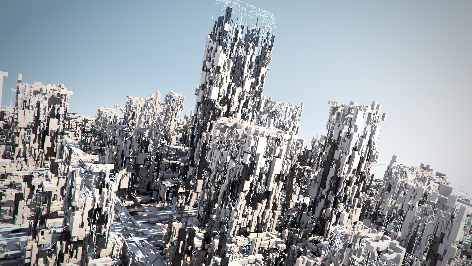 3D Greeble City 01 model - TurboSquid 2070105