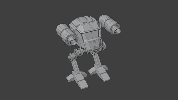 3D model Rigged 3D Low Poly Mech - TurboSquid 1719457