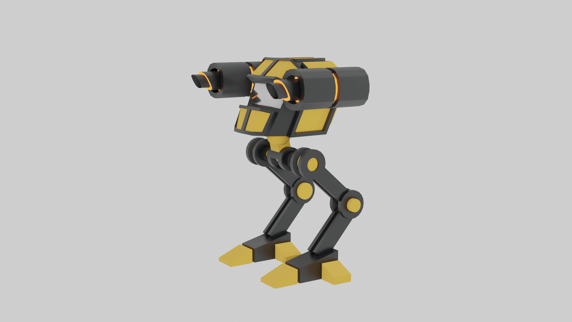 3D model Rigged 3D Low Poly Mech - TurboSquid 1719457