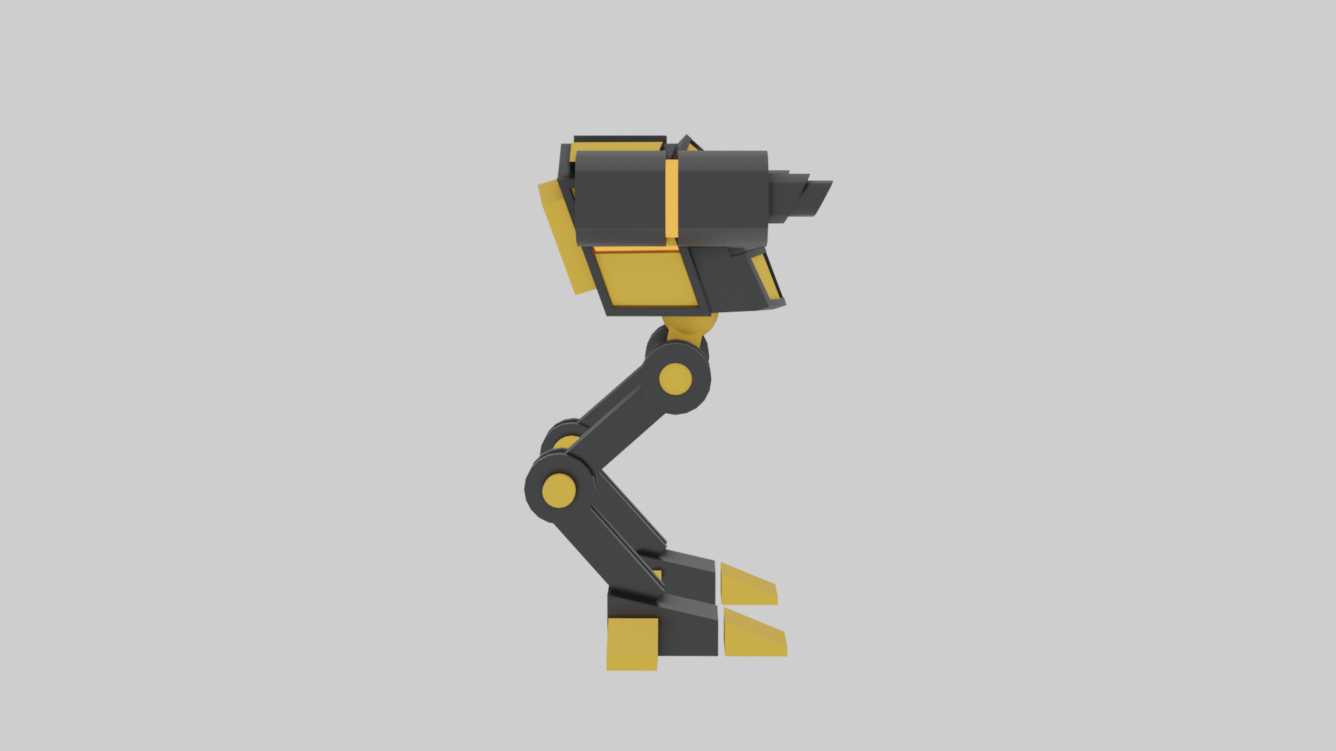 3D model Rigged 3D Low Poly Mech - TurboSquid 1719457