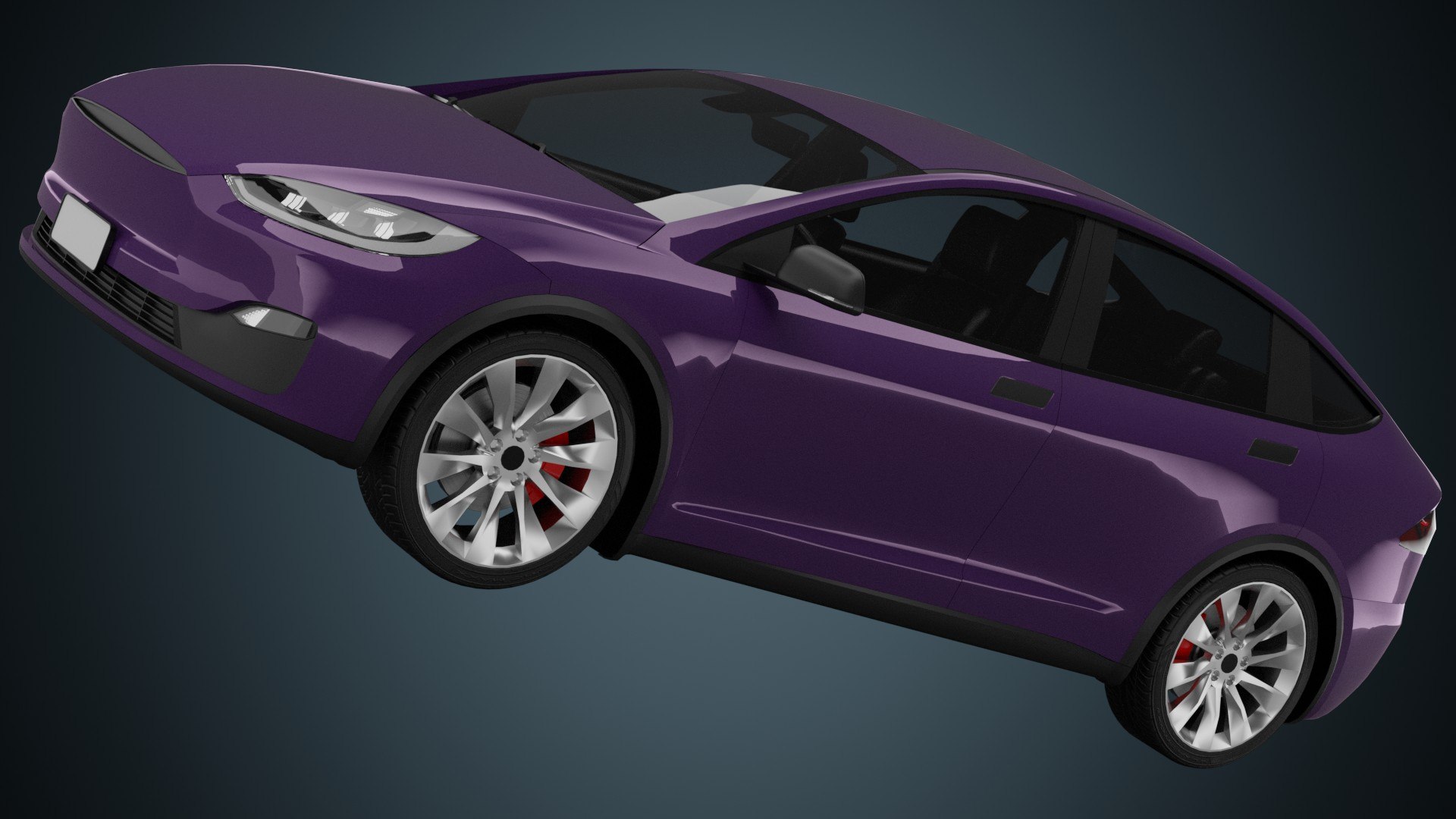 EV Car 02 3D Model - TurboSquid 2208766