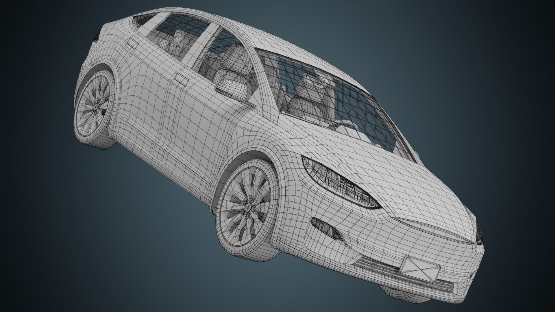 EV Car 02 3D Model - TurboSquid 2208766