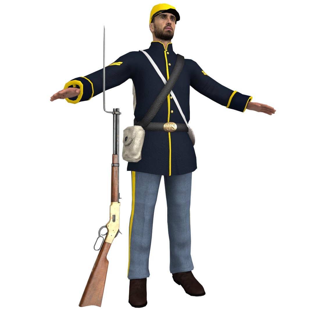 3D model union soldier - TurboSquid 1177597