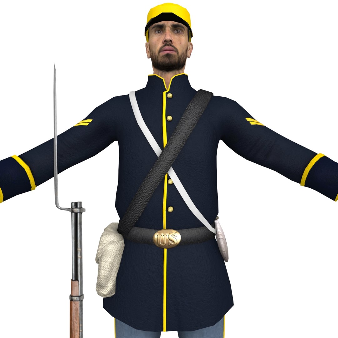 3D model union soldier - TurboSquid 1177597