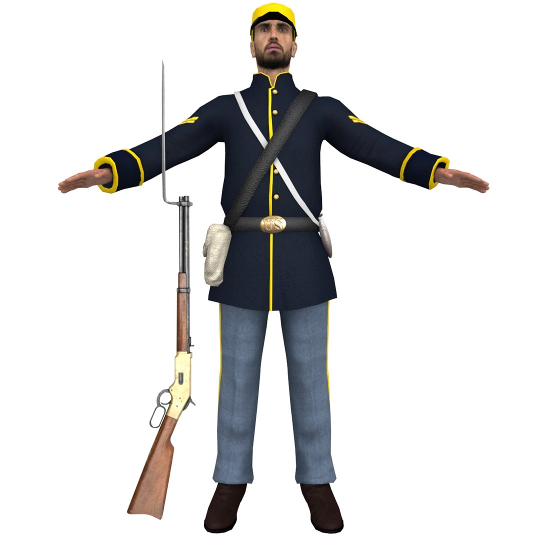 3D model union soldier - TurboSquid 1177597