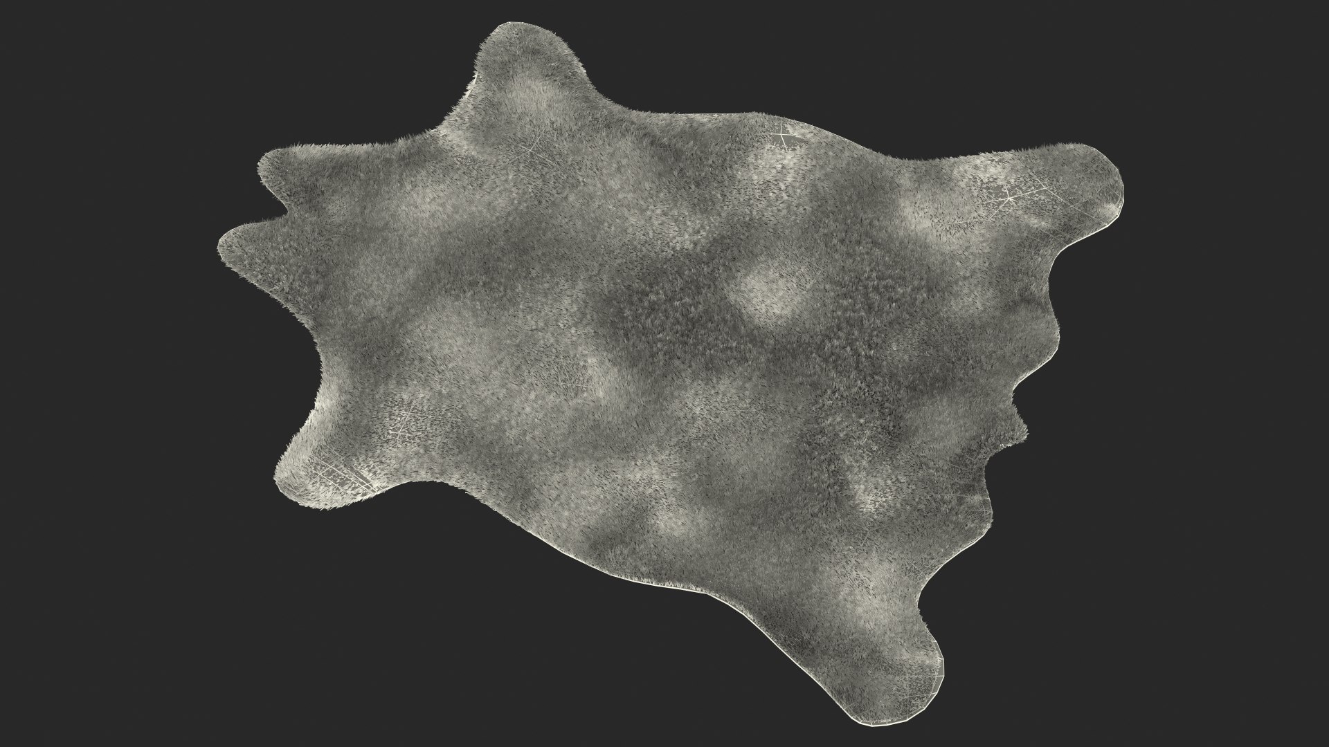 3D Tiger Hide Rug With Fur - TurboSquid 1846761