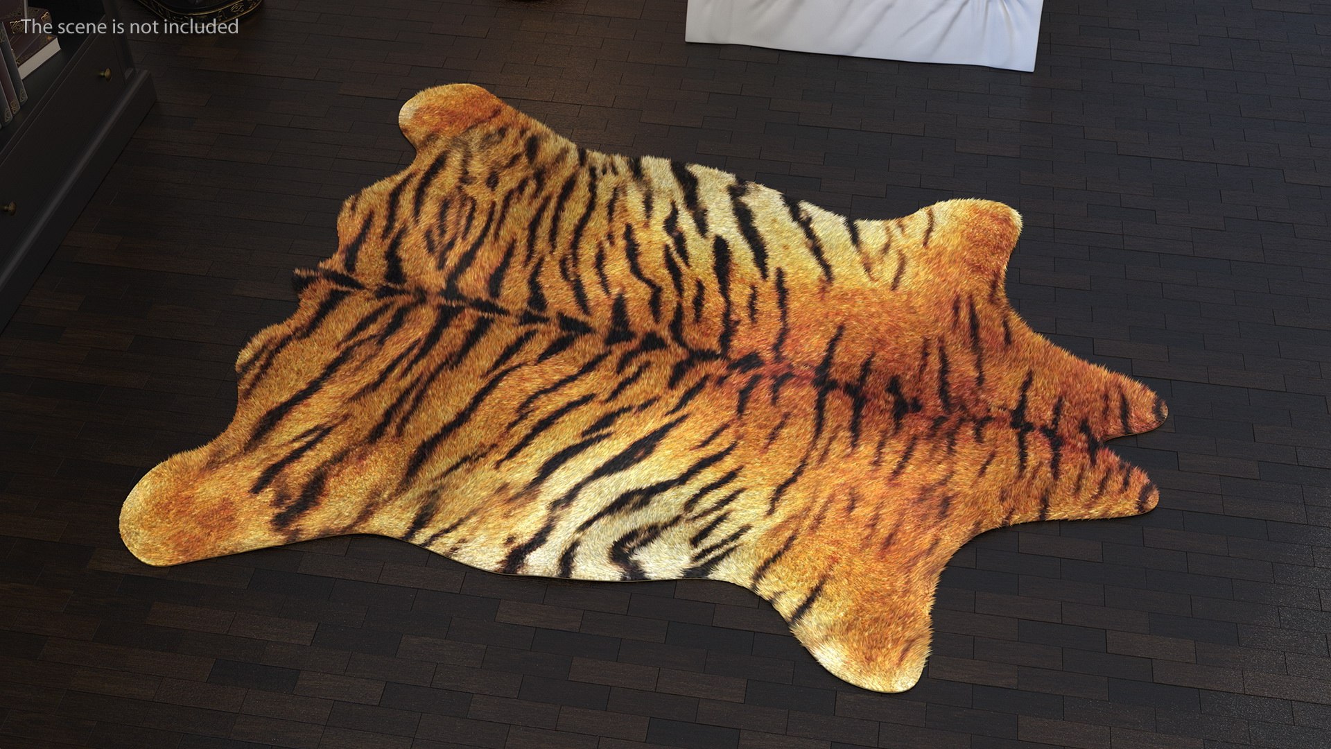 3D Tiger Hide Rug With Fur - TurboSquid 1846761