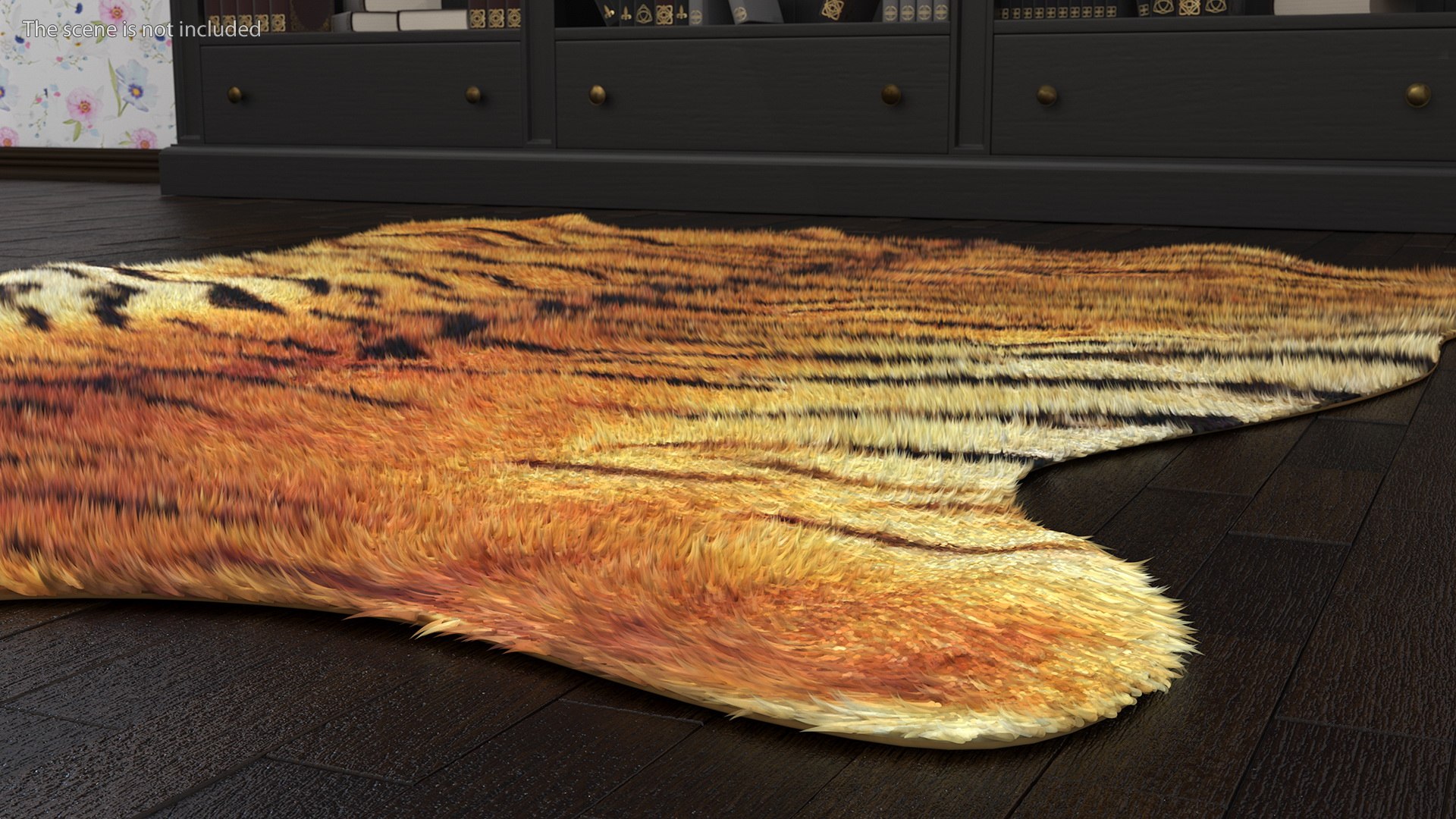 3D Tiger Hide Rug With Fur - TurboSquid 1846761