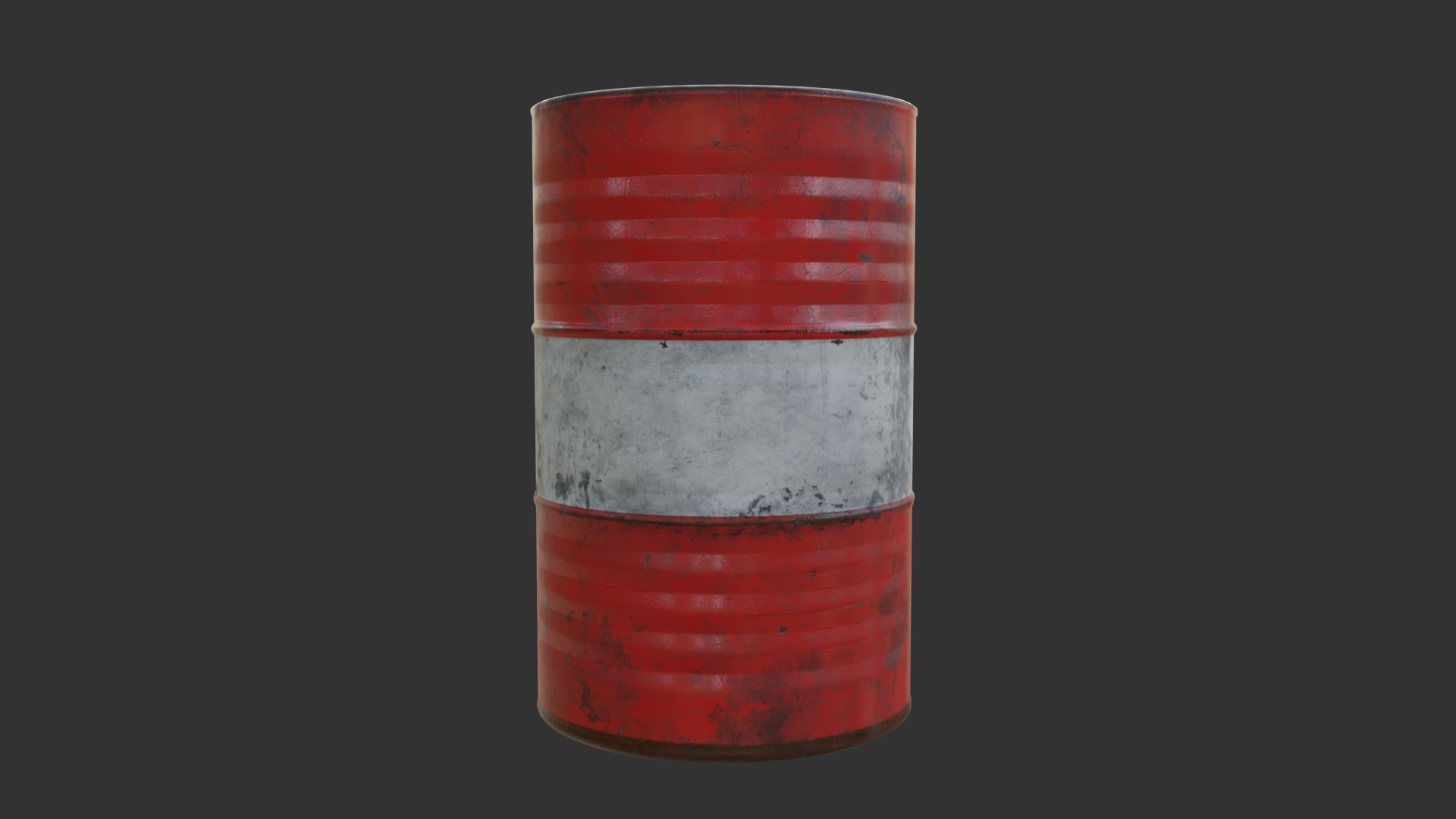3D red oil drum - TurboSquid 1503136